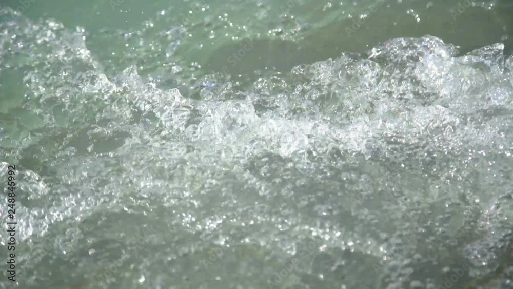 Crystal clear Mountain river Ganges (Holy river Ganga) water flows at ...