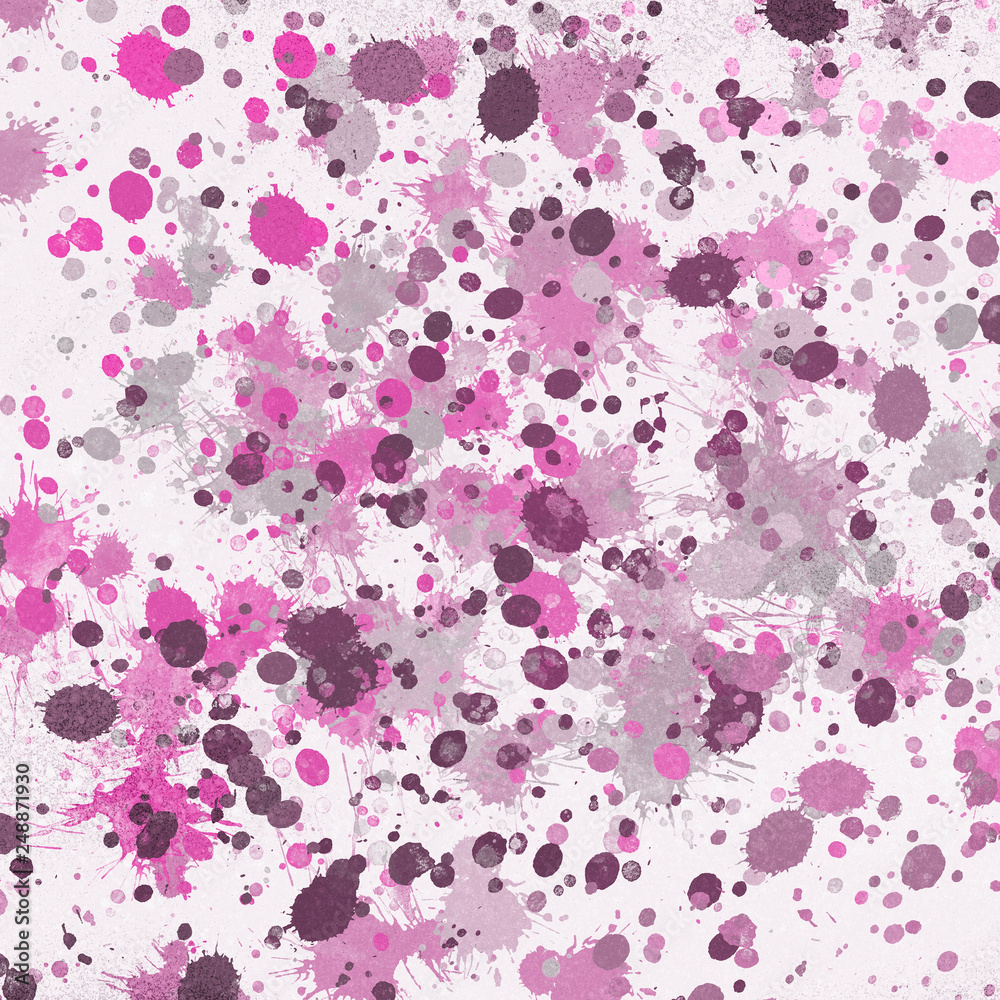 Pink Paint Splatter Background