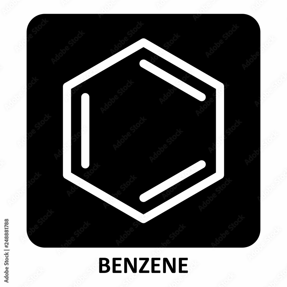 Benzene symbol illustration Stock Vector | Adobe Stock