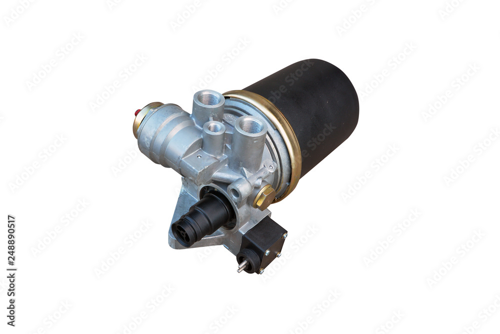 pressure regulator pneumatic brake system of a vehicle on an isolated ...