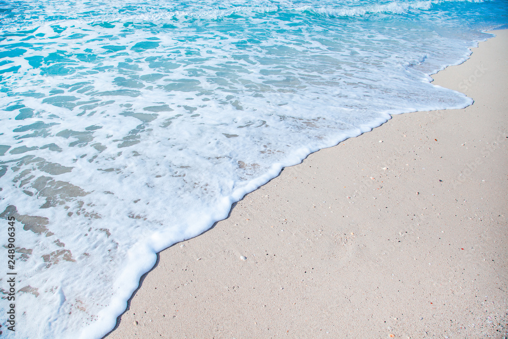 Beautiful soft waves, beach sea background Stock Photo | Adobe Stock