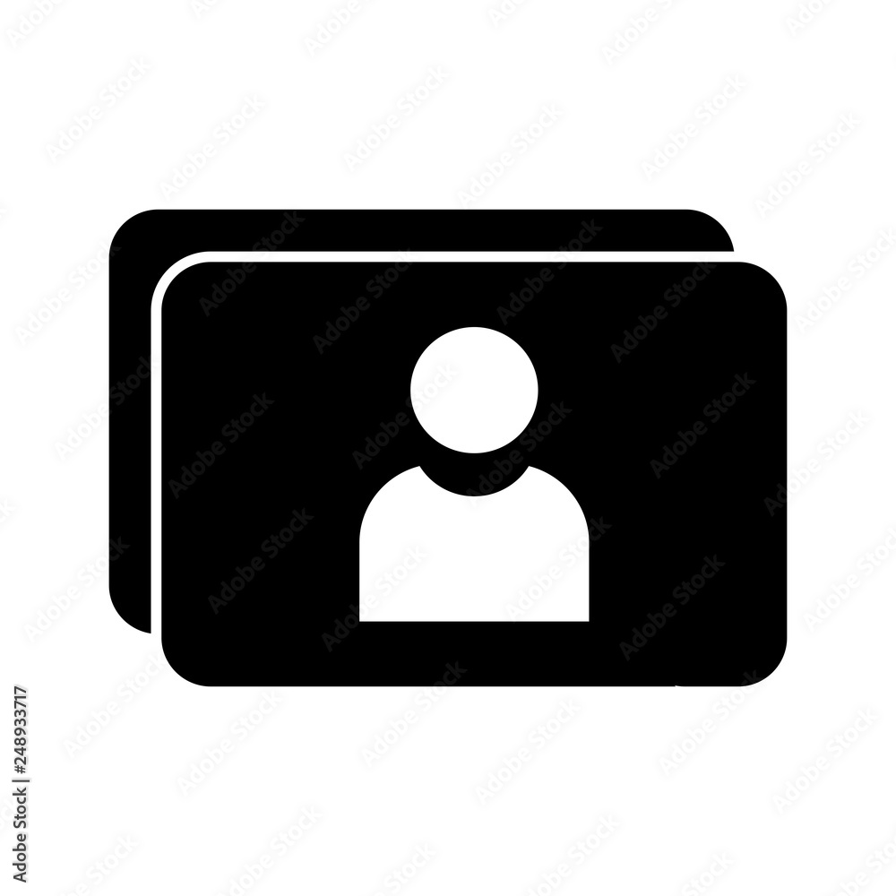 Vector card icon Stock Vector | Adobe Stock
