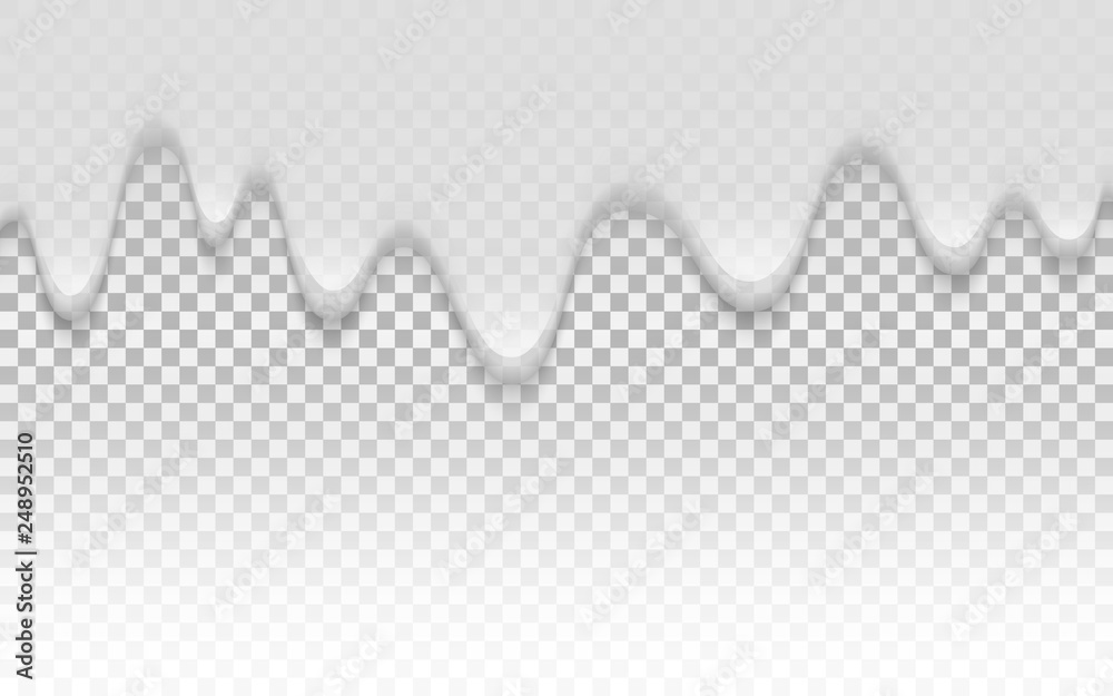 Cream texture. Liquid creamy texture on transparent background ...