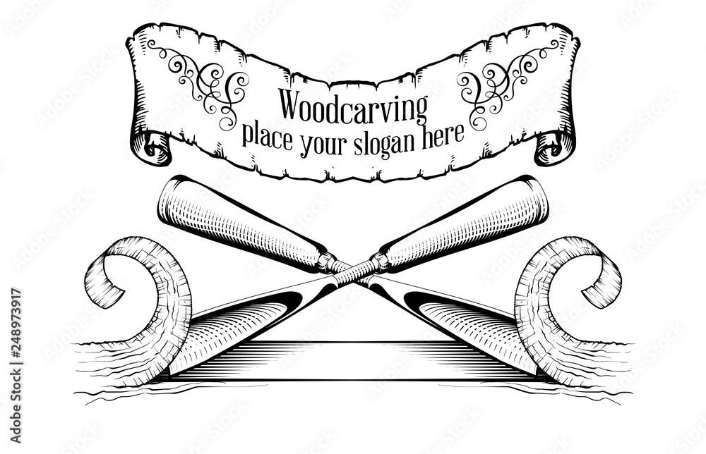 Wood Chisel Drawing