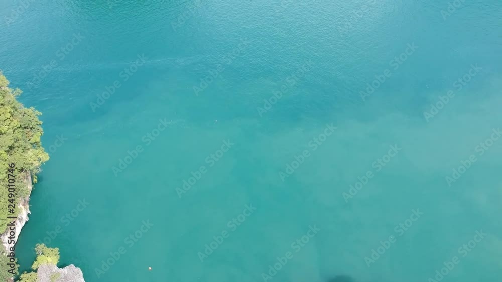 Vidéo Stock Drone footage of islands in Thailand with limestone rock ...