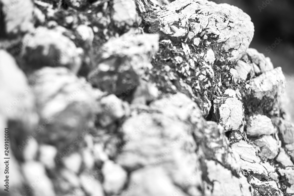 Stones, pebles and rocks on Greek beaches on the island Kefalonia Stock ...