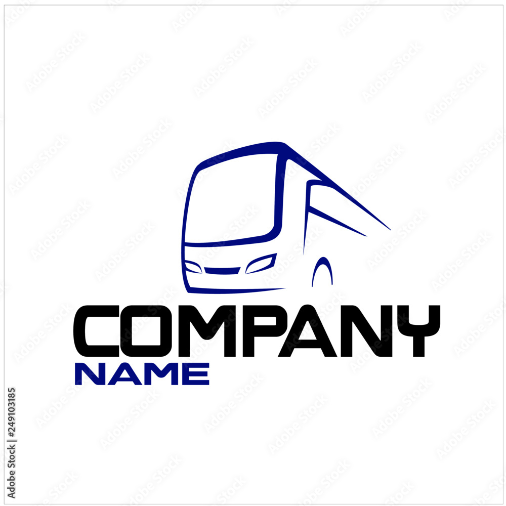 concept modern design Bus, travel bus transportation service logo icon ...