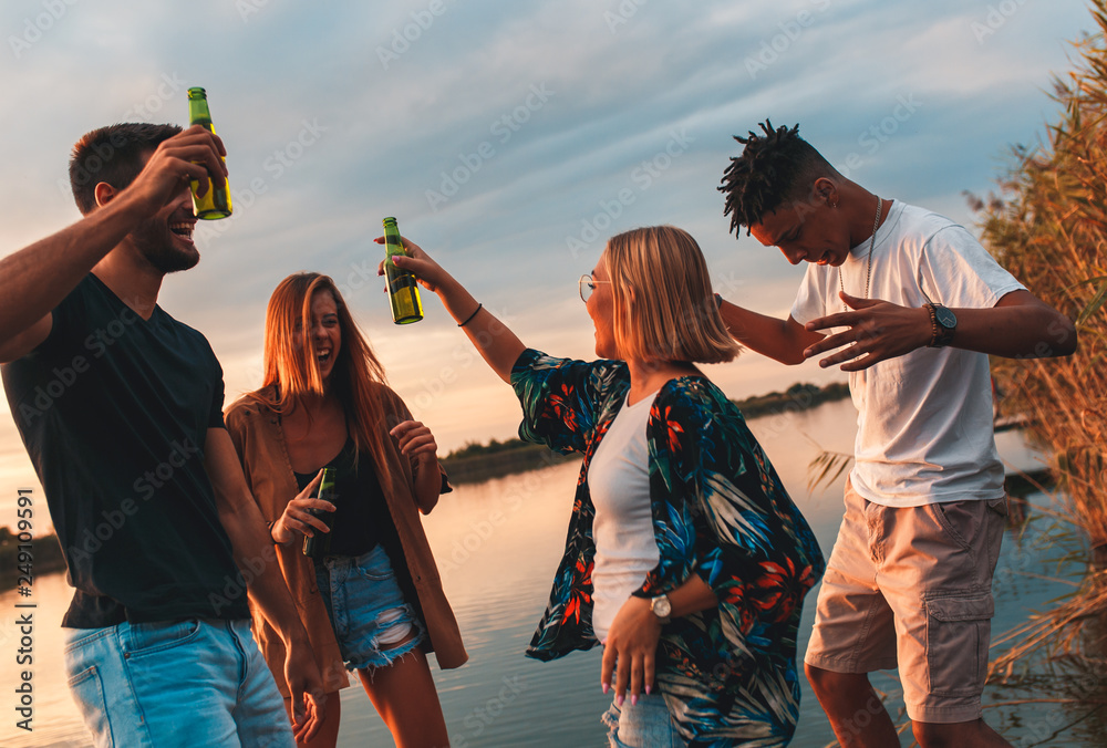 Friends Drinking Beer