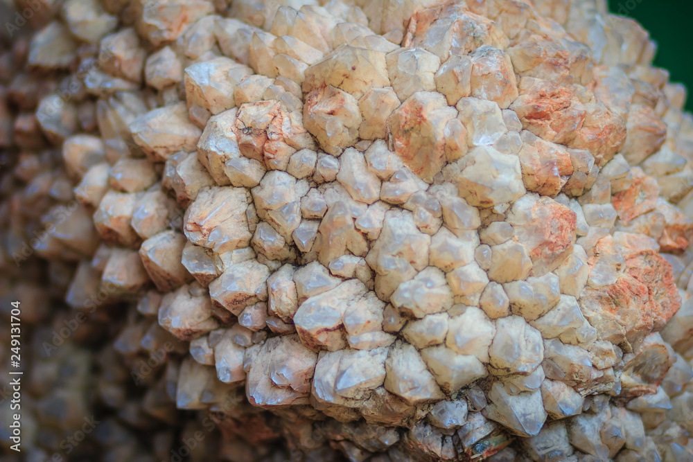Raw specimen of quartz crystal stone from mining and quarrying ...