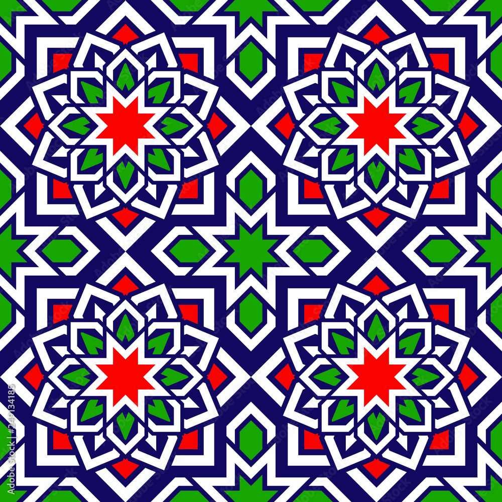Eastern seamless pattern. Arabic repeated background. Traditional ...