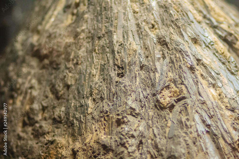 Stibnite fibrous habit rock specimen from mining and quarrying ...