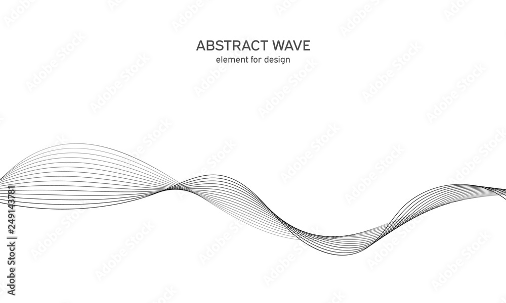 Abstract wave element for design. Digital frequency track equalizer ...
