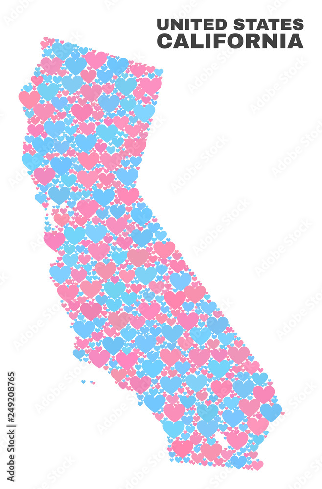 Love California Map