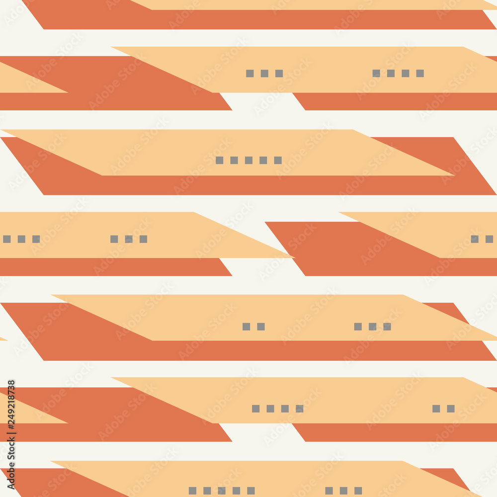 Abstract geometric pattern with irregular horizontal elements and tiny ...