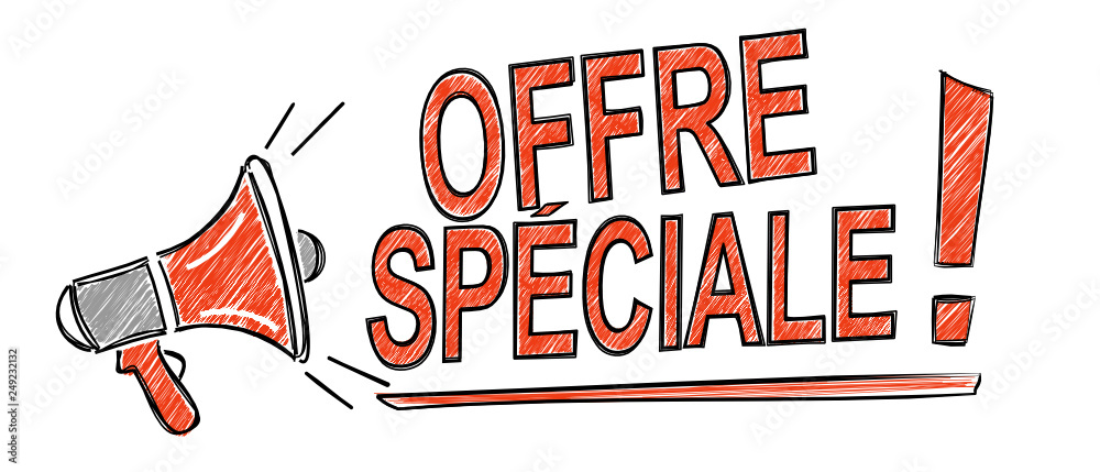 offre spéciale dessin mégaphone Stock Vector | Adobe Stock