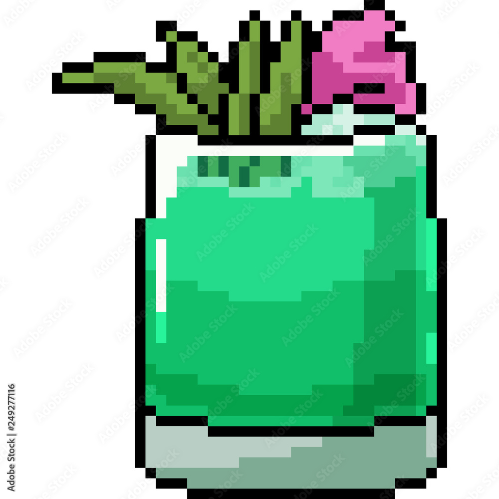 vector pixel art drink Stock Vector | Adobe Stock