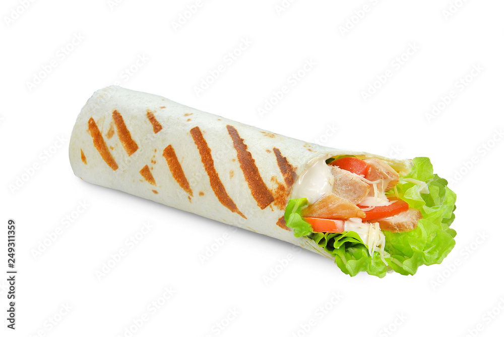 mini shawarma isolated Stock Photo | Adobe Stock