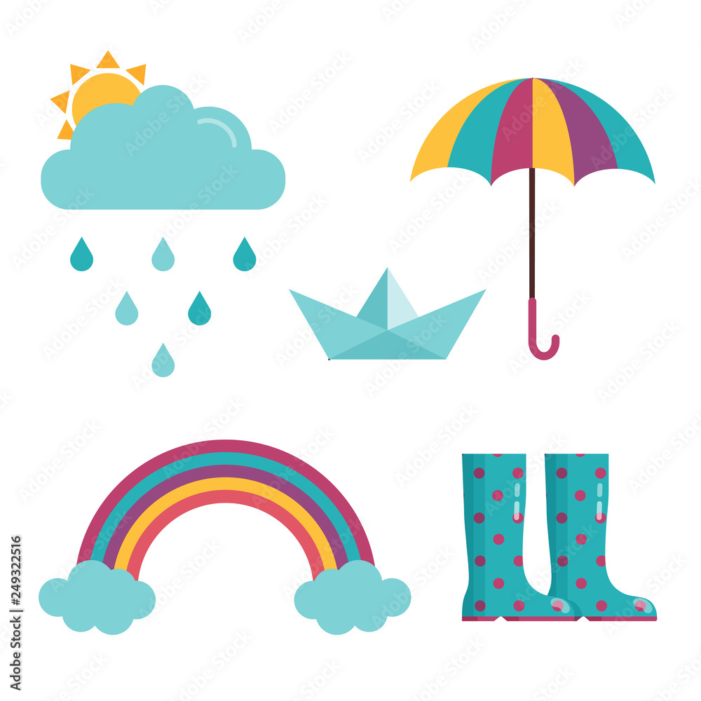 Umbrella Rain Cloud Clip Art