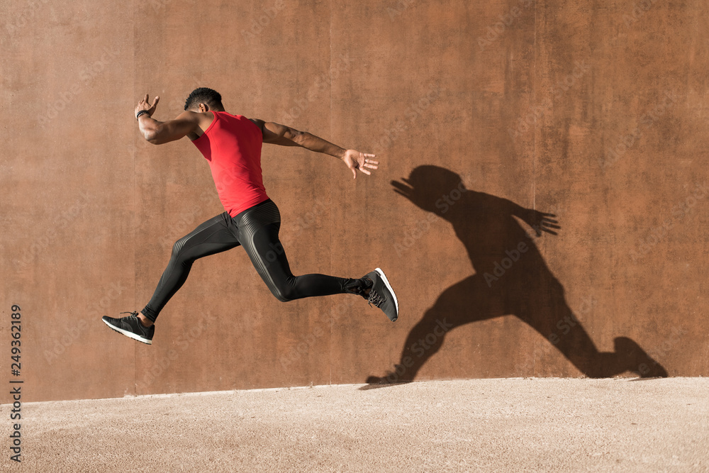 Black Guy Running Away