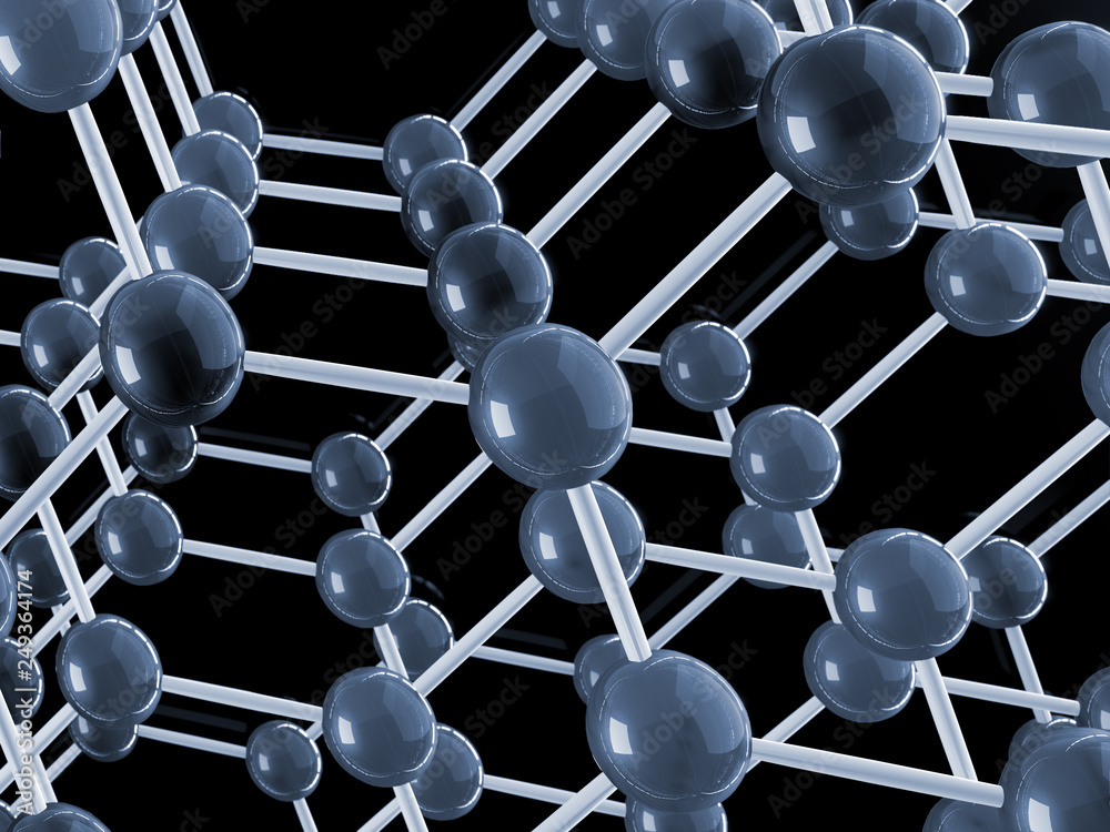 Graphene molecular structure Stock Illustration | Adobe Stock
