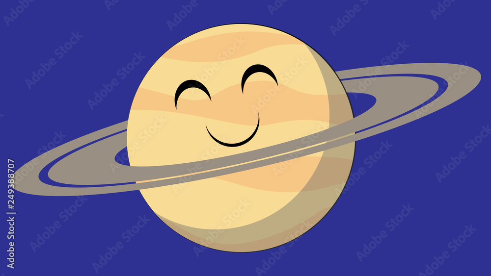 Face Planet Saturn