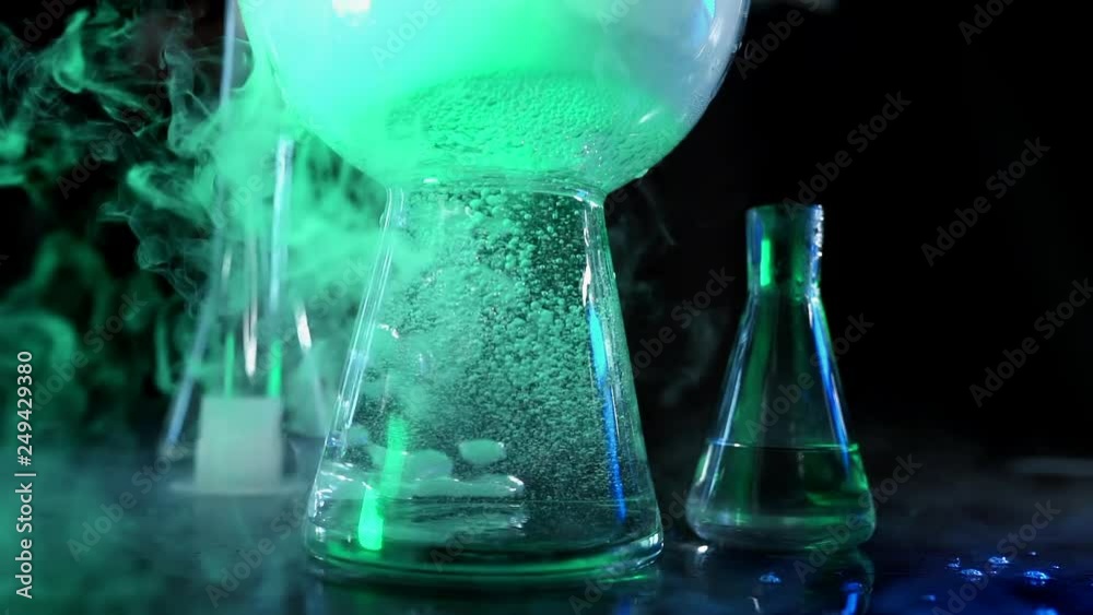 The concept of chemistry tests demonstration and experiments ...