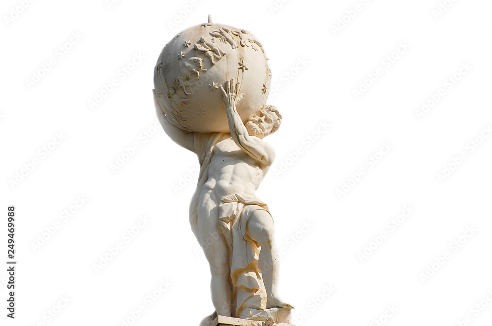 Atlas God Statue Stock Photo | Adobe Stock
