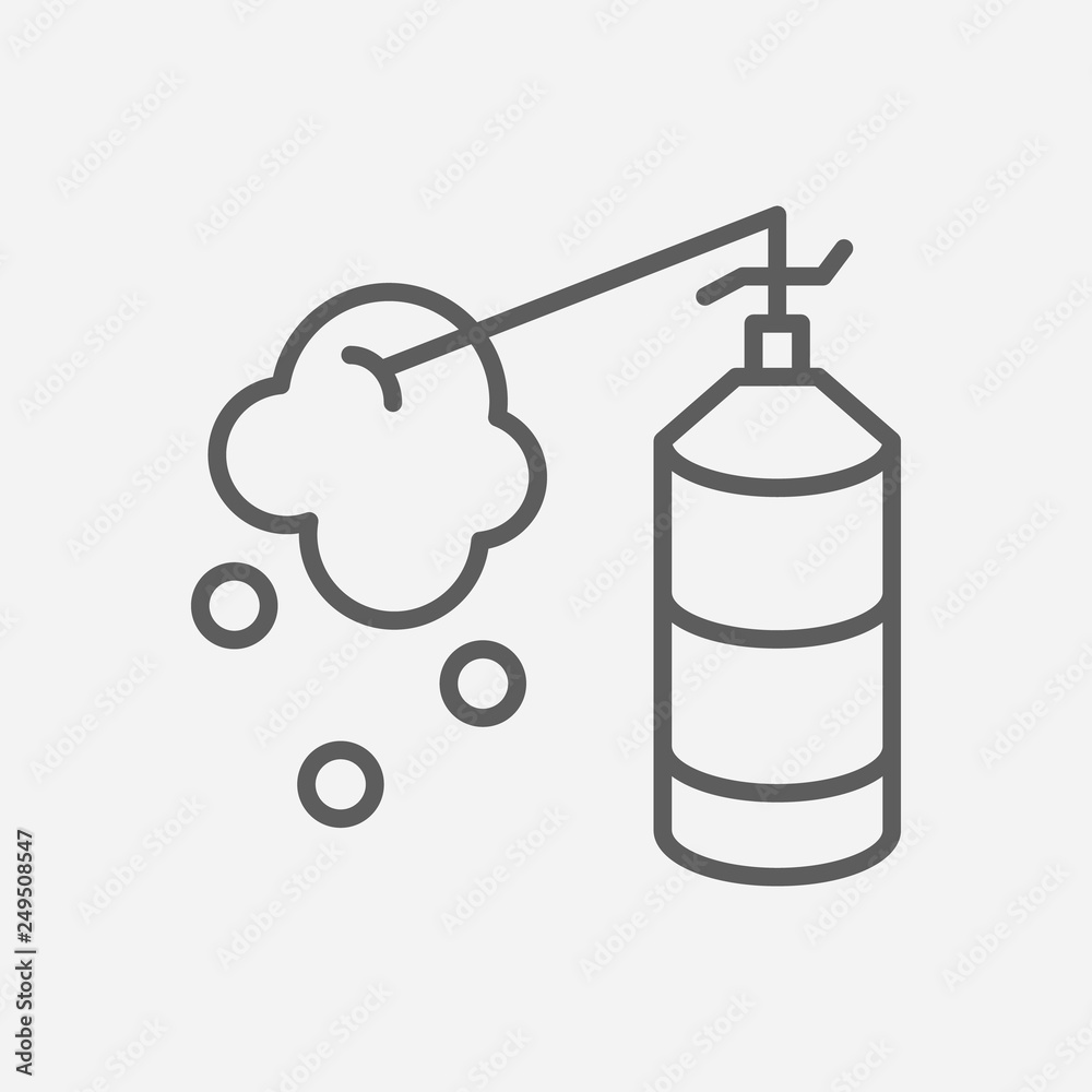 Construction foam icon line symbol. Isolated vector illustration of ...