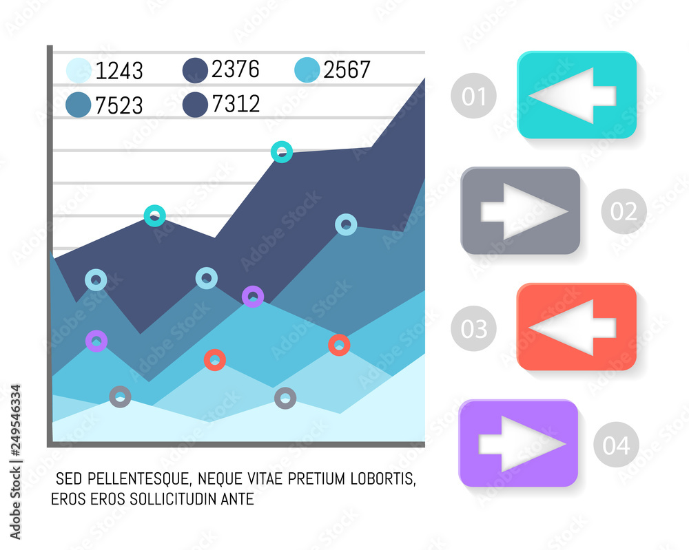 Infographics systematized information, charts results presentation ...
