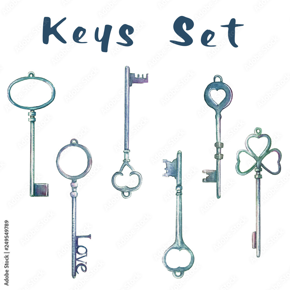 Types Of Keys Clipart