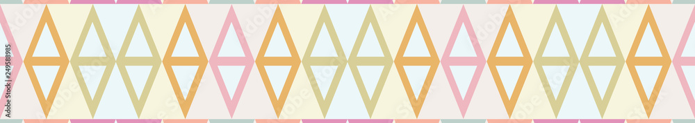 Seamless geometric border design, great for graphic design use, textile ...