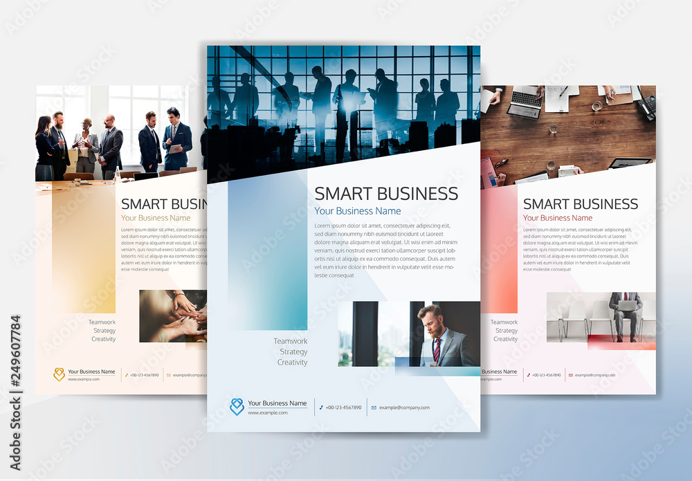 Business Poster Set Stock Template | Adobe Stock