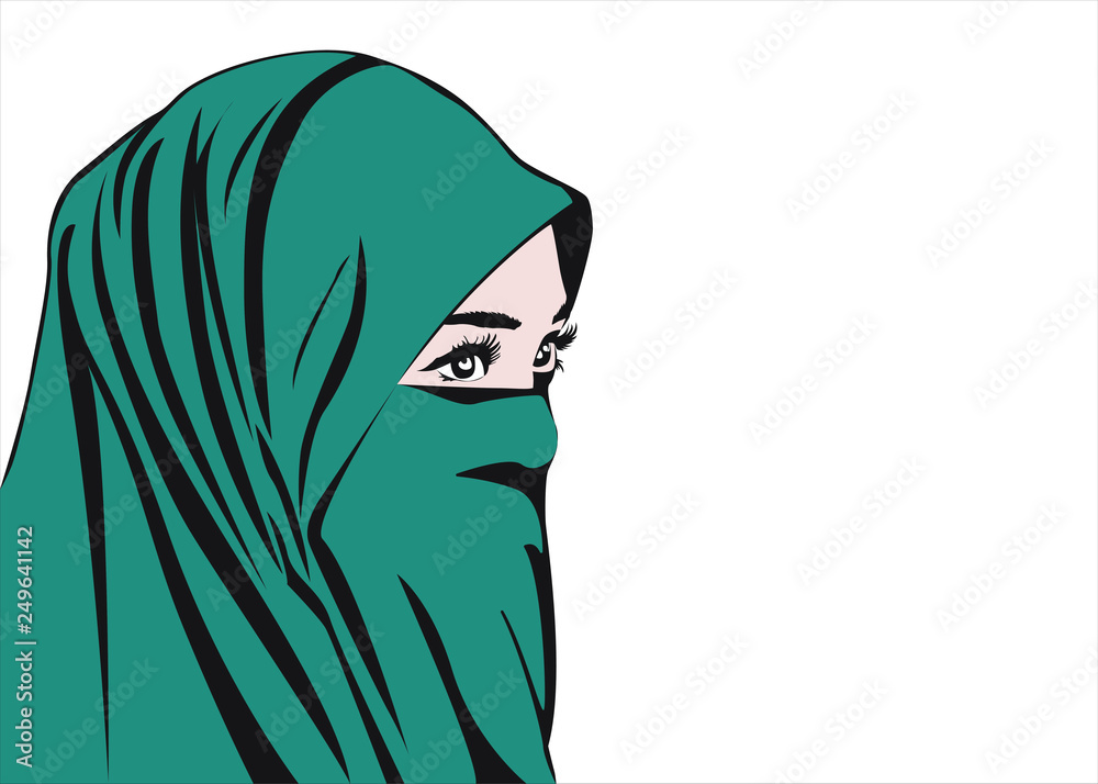 Hijab Illustration Vector