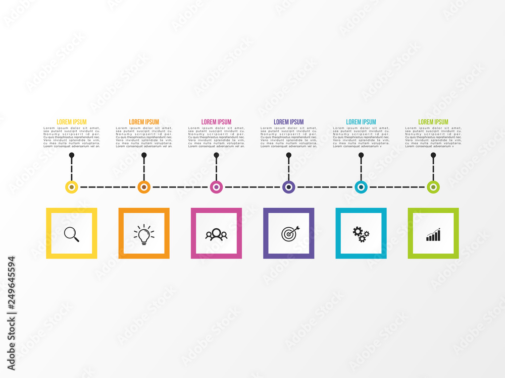 Modern Vector Infographics Elements Design Template. Business Data ...