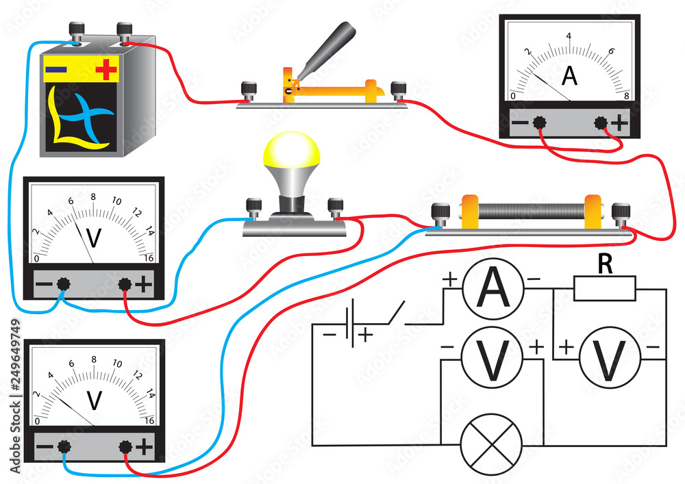 An electrical circuit consisting of consecutively connected electric ...