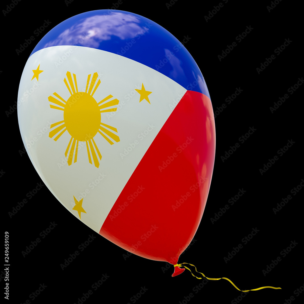 Balloon with the image of the national flag of Philippines. Stock ...