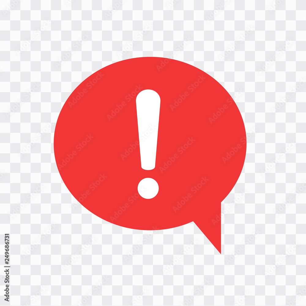 Exclamation mark. The attention icon. Danger symbol. Alert icon Stock ...