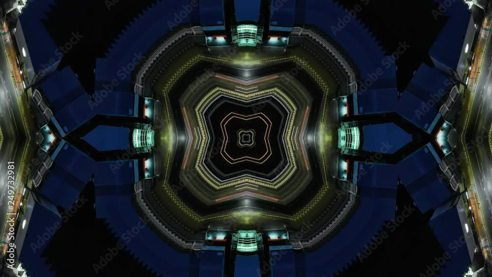 Futuristic Road. Road traffic management system concept desing. Digital ...