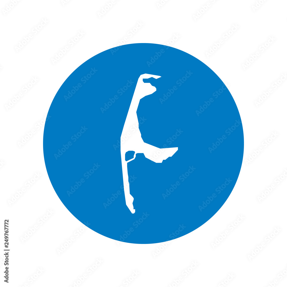 Sylt - Piktogramm - Symbol - Icon - Kreis - blau Stock Vector | Adobe Stock