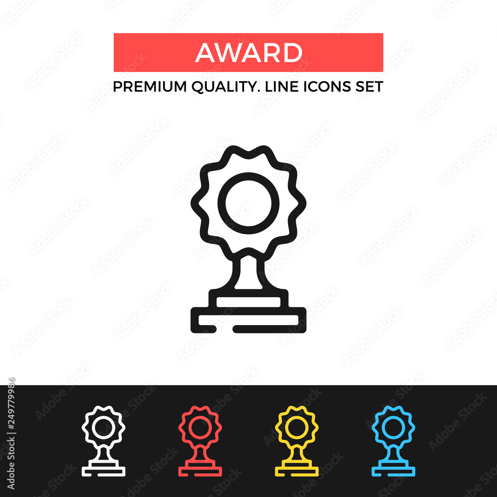 Vector award icon. Contest winning concepts. Premium quality graphic ...