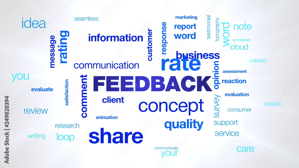 feedback concept comment communication customer business share ...