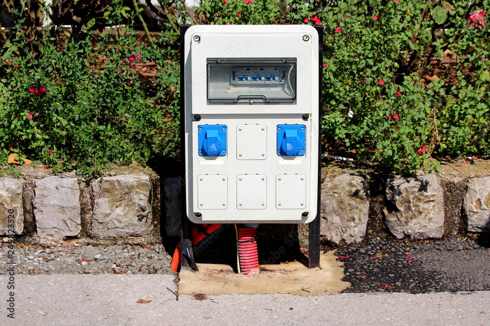 Industrial outdoor plastic electrical high voltage box with safety ...