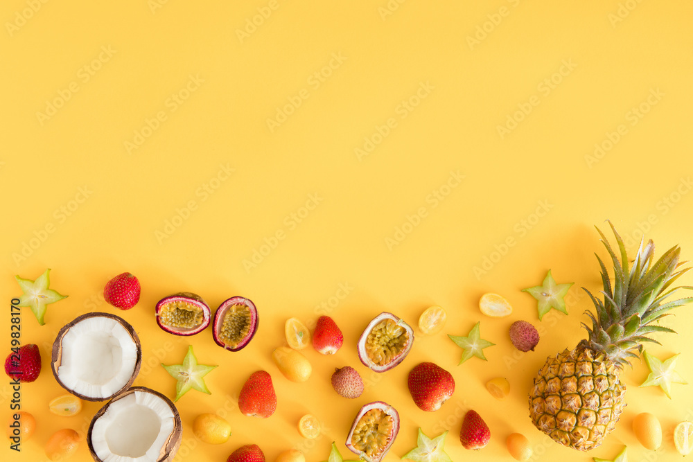 Tropical Fruit Background