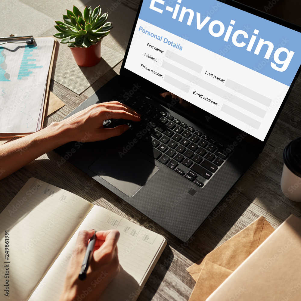 E-invoicing, Online banking and payment. TEchnology and business ...
