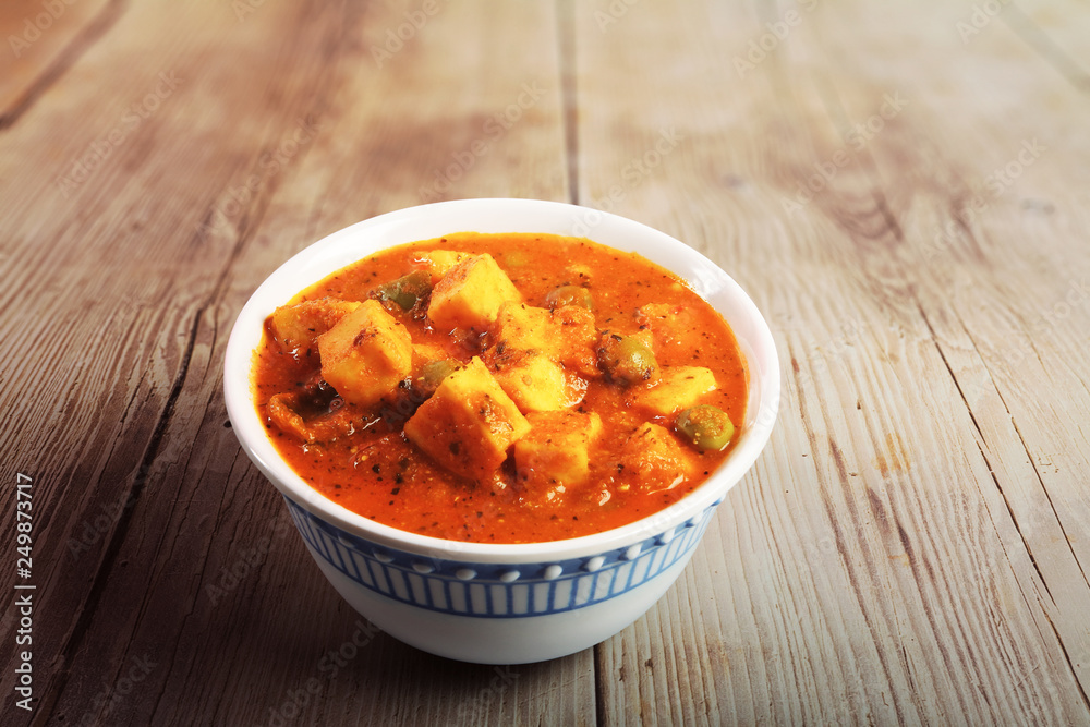 Indian Traditional Home made Paneer Butter Masala Stock Photo | Adobe Stock