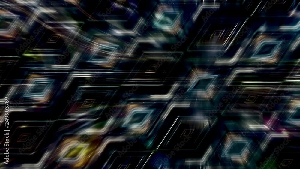 Futuristic CPU. Futuristic Abstract background with Animated light ...