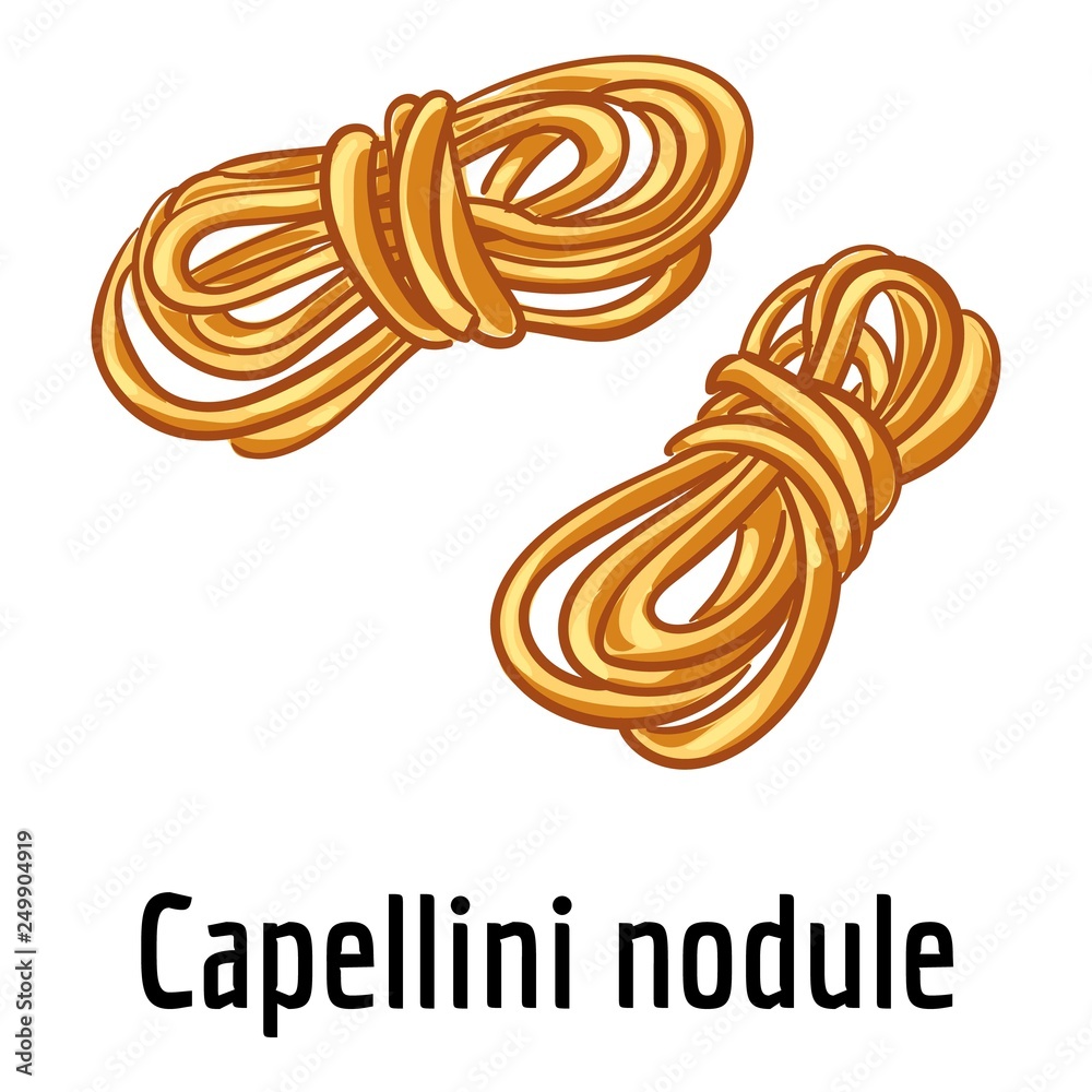 Capellini nodule icon. Cartoon of capellini nodule vector icon for web ...
