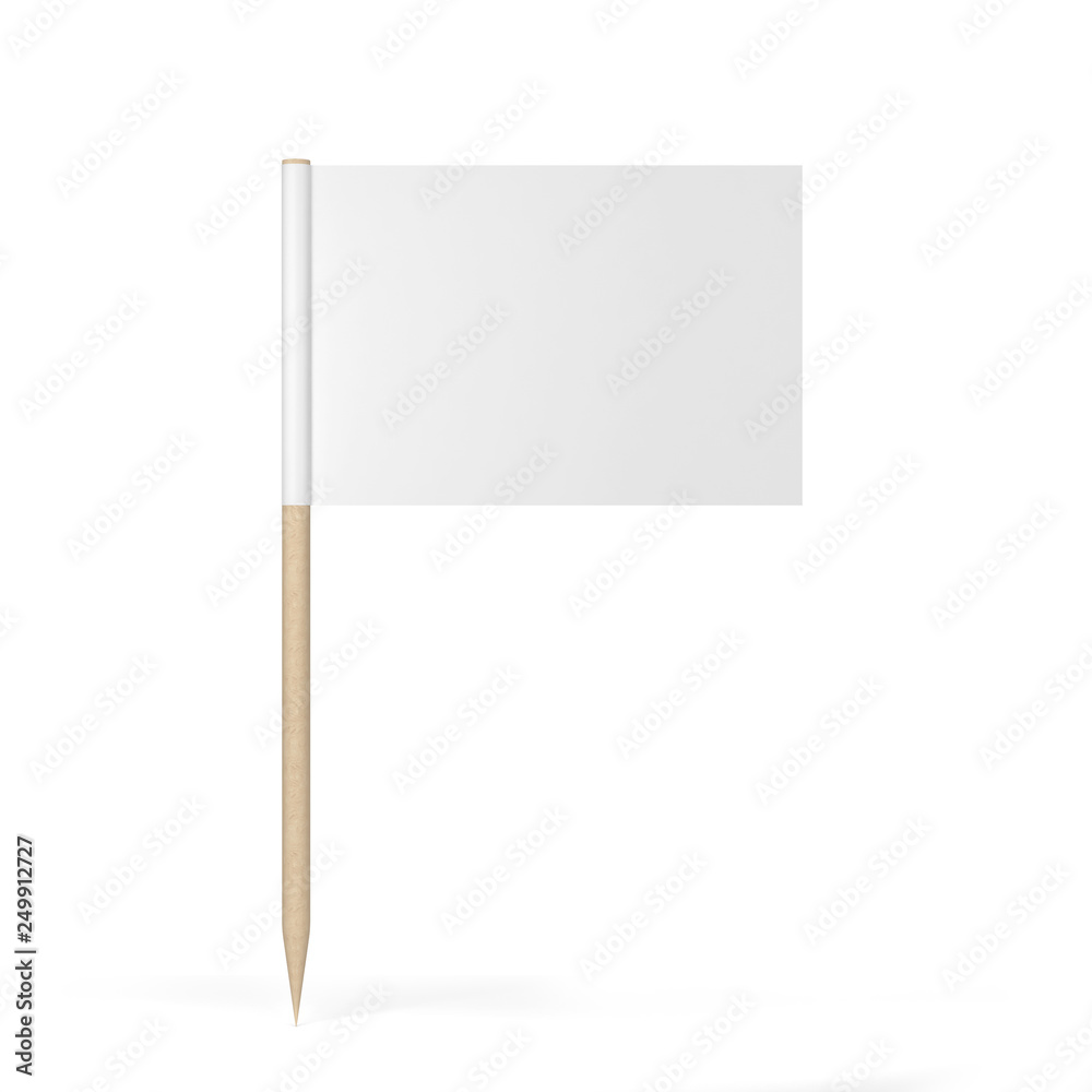 Blank toothpick flag Stock Illustration | Adobe Stock