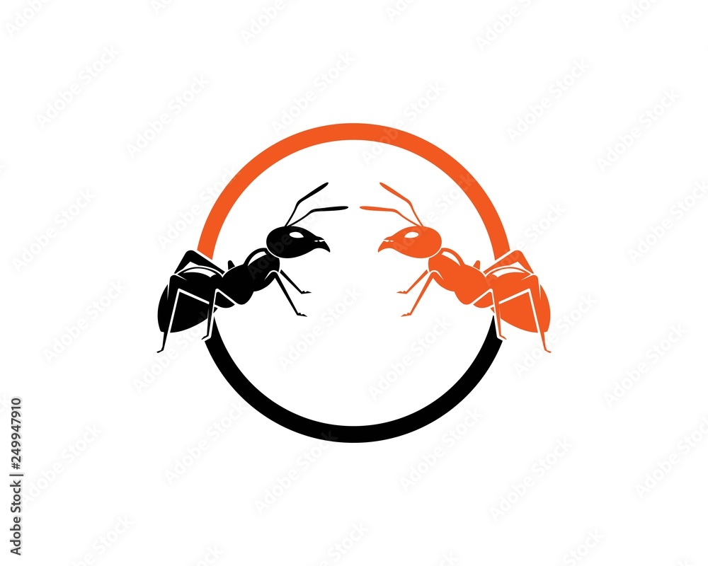 Ant Logo template vector illustration Stock Vector | Adobe Stock