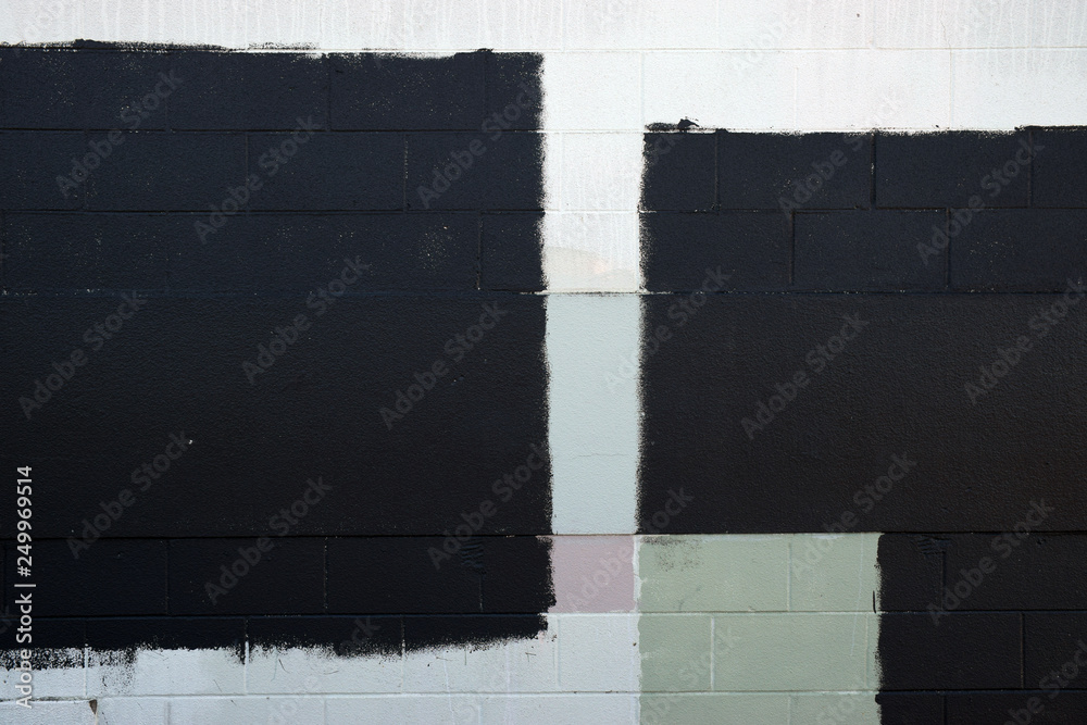 Rough paint concrete cinder block wall background texture Stock Photo ...
